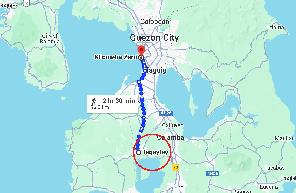 KM 0-Tagaytay: 57 kilometers of walking bliss – Long-distance walking ...