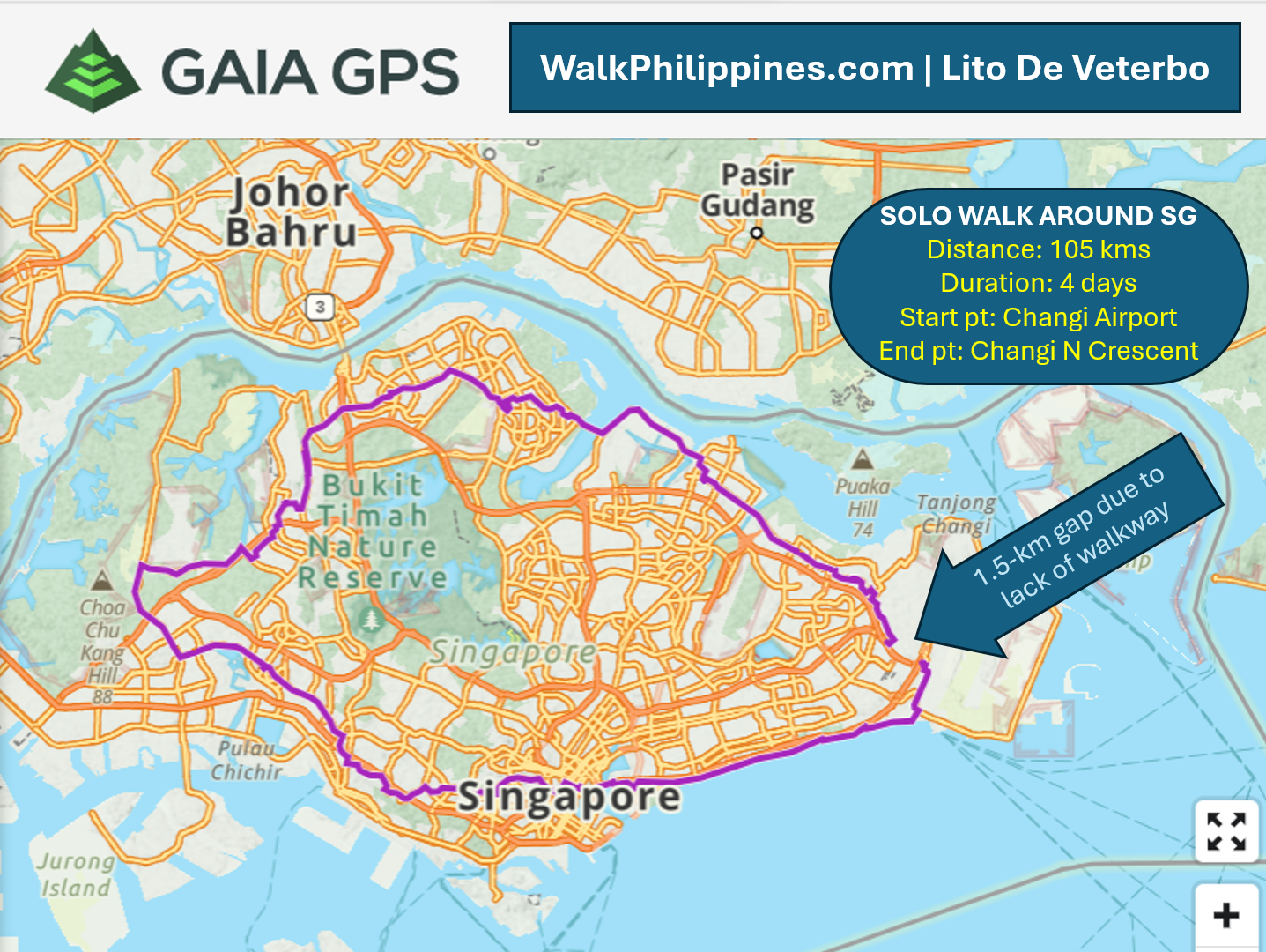 Lito De Veterbo is first Filipino to walk 100 kms around Singapore but ...